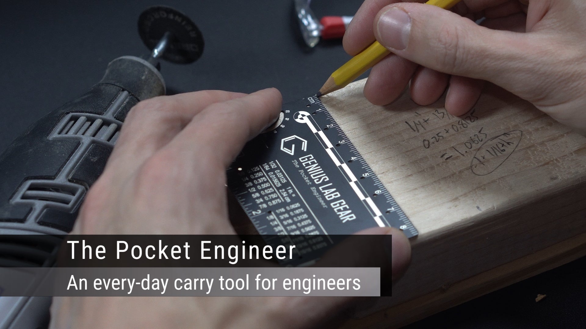 The Pocket Engineer - Wallet Ruler & Conversion Reference - Genius Lab Gear