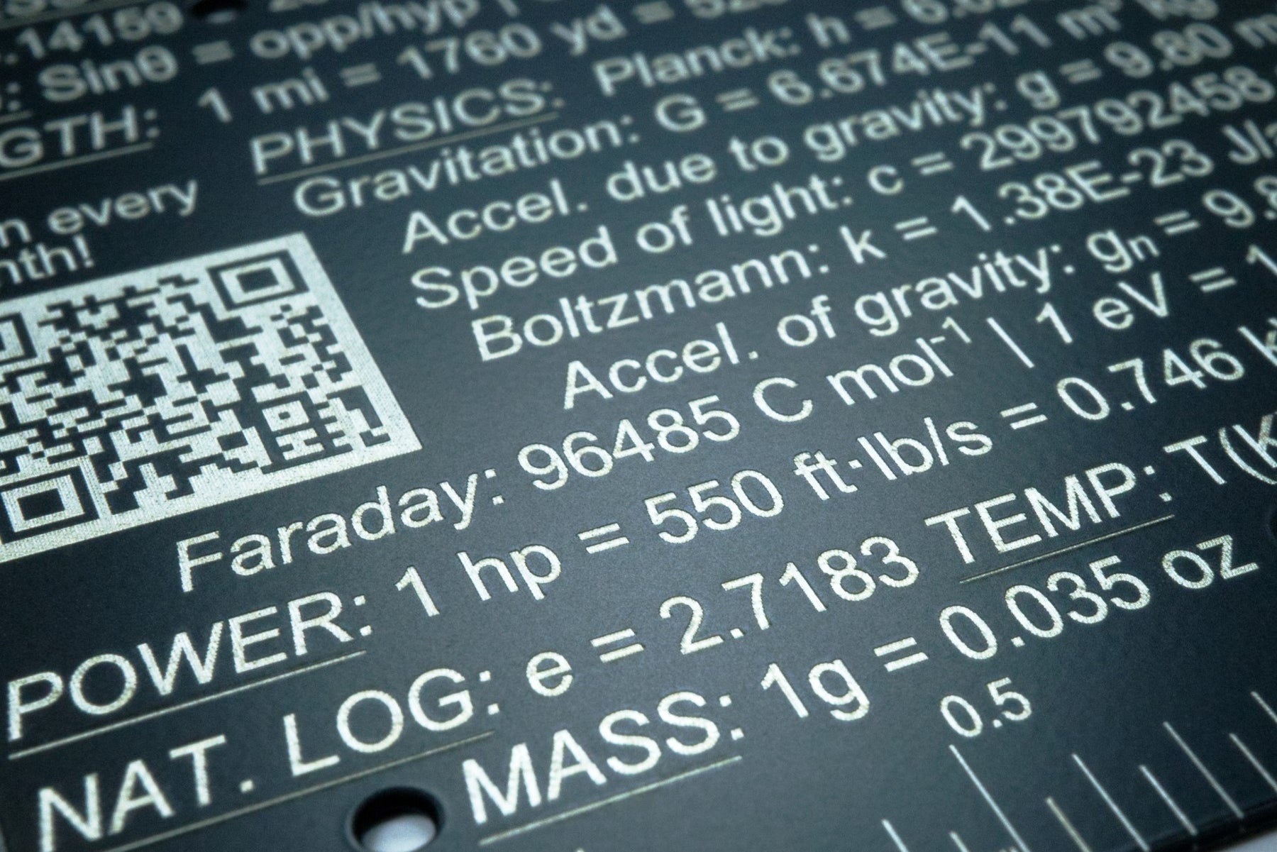 The Pocket Engineer - Wallet Ruler & Conversion Reference - Genius Lab Gear