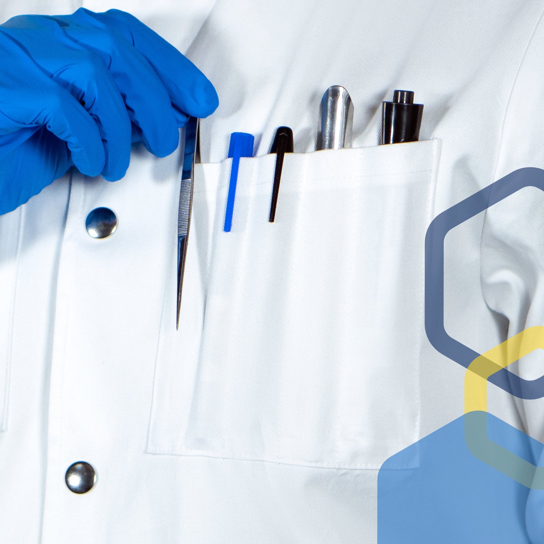 The "Louis" Men's Cotton Lab Coat - Genius Lab Gear