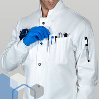 The "Louis" Men's Cotton Lab Coat - Genius Lab Gear