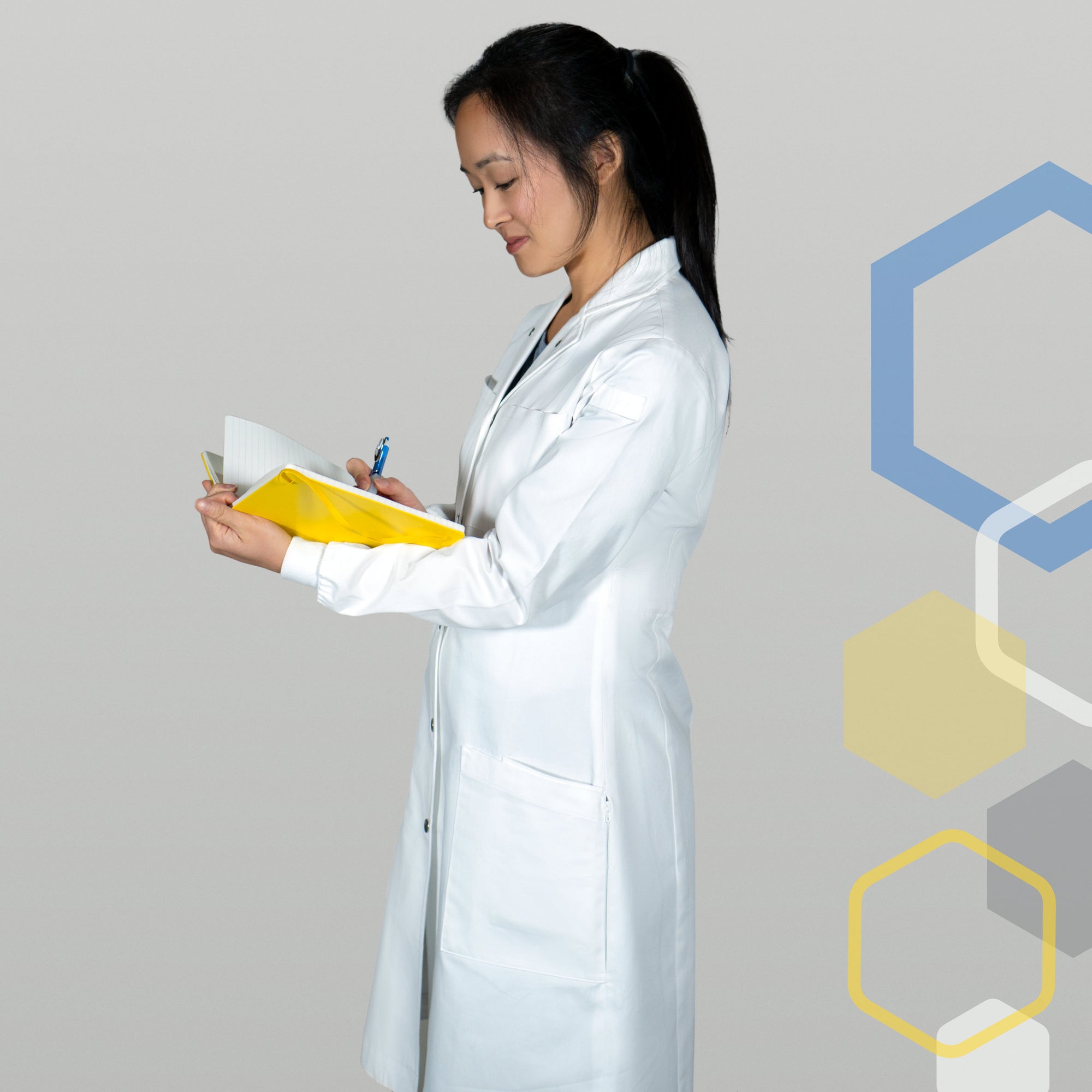 The "Curie" Women's Cotton Scientist Lab Coat - Genius Lab Gear