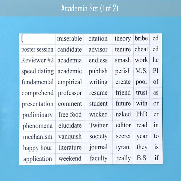 Academia Word Magnets - Genius Lab Gear