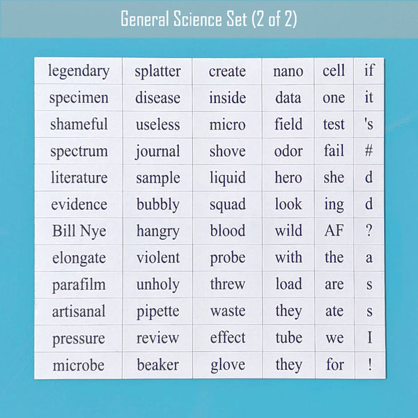 Science Basics Word Magnets - Genius Lab Gear